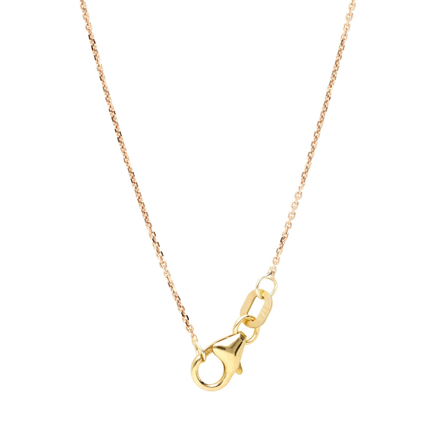 9K Yellow Gold Cable Chain 17 inch – GemondoTh