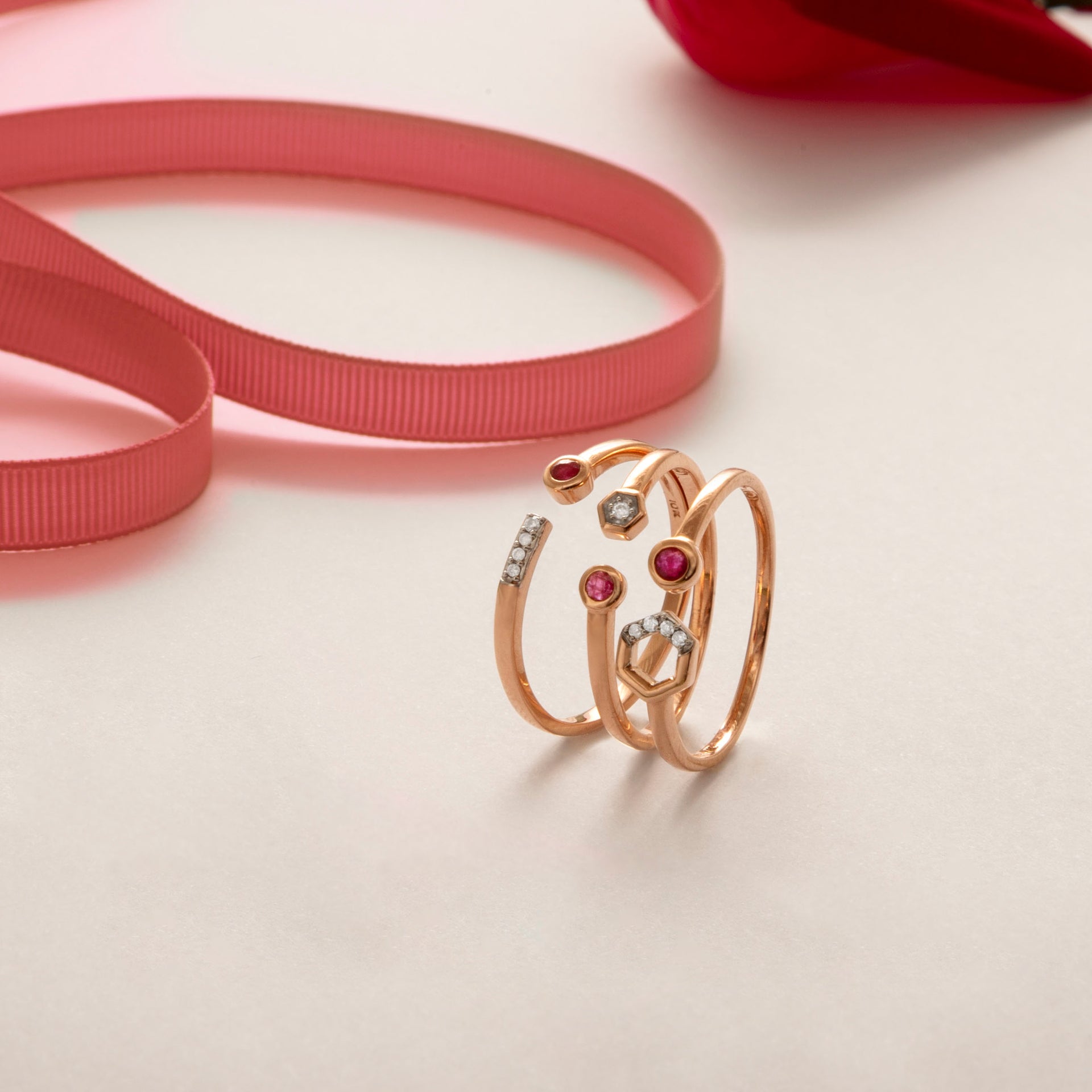 Ruby Stack Ring - Collection – GemondoTh